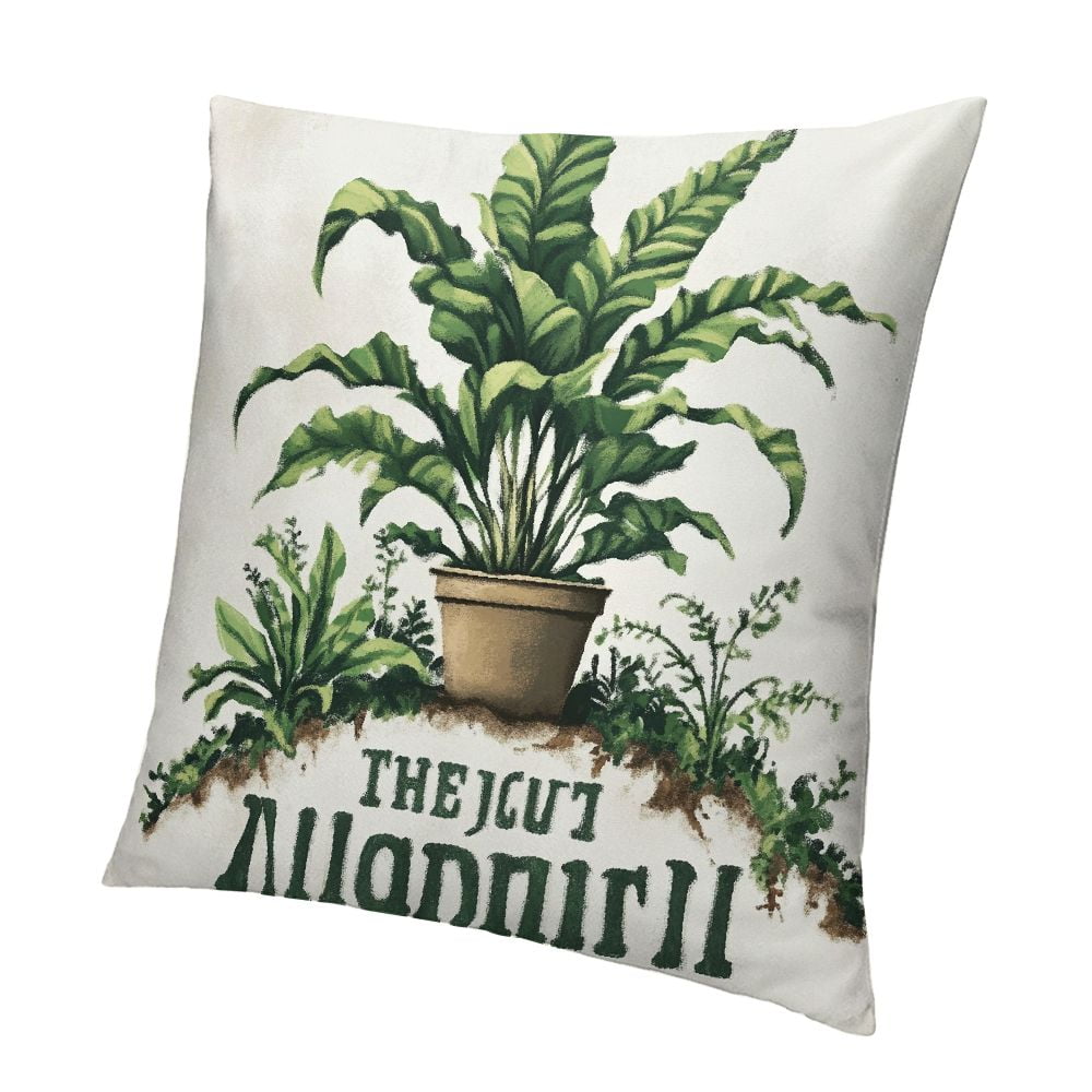 BCIIG Green Botanical Plant Throw Pillow Covers Easily Distracted by ...