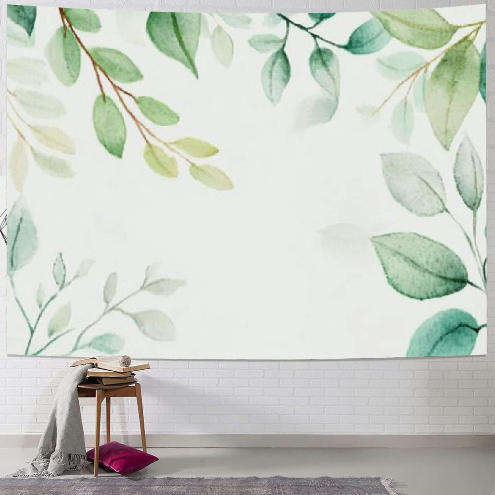 BCIIG Green Leaves Branches Tapestry Wall Hanging Unique Style Graphic ...