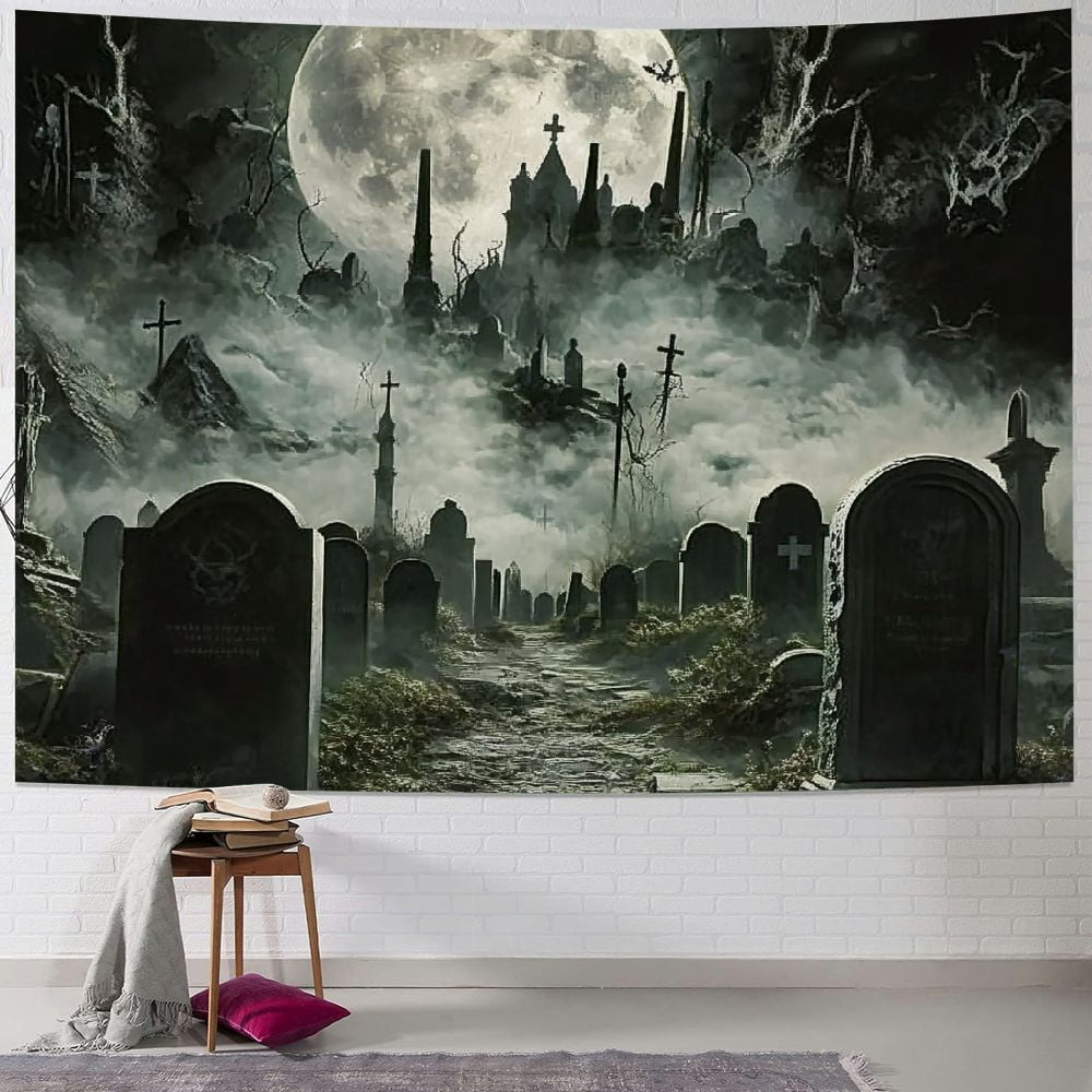 BCIIG Halloween Backdrop for Photography Horror NightScary Skull Dark ...