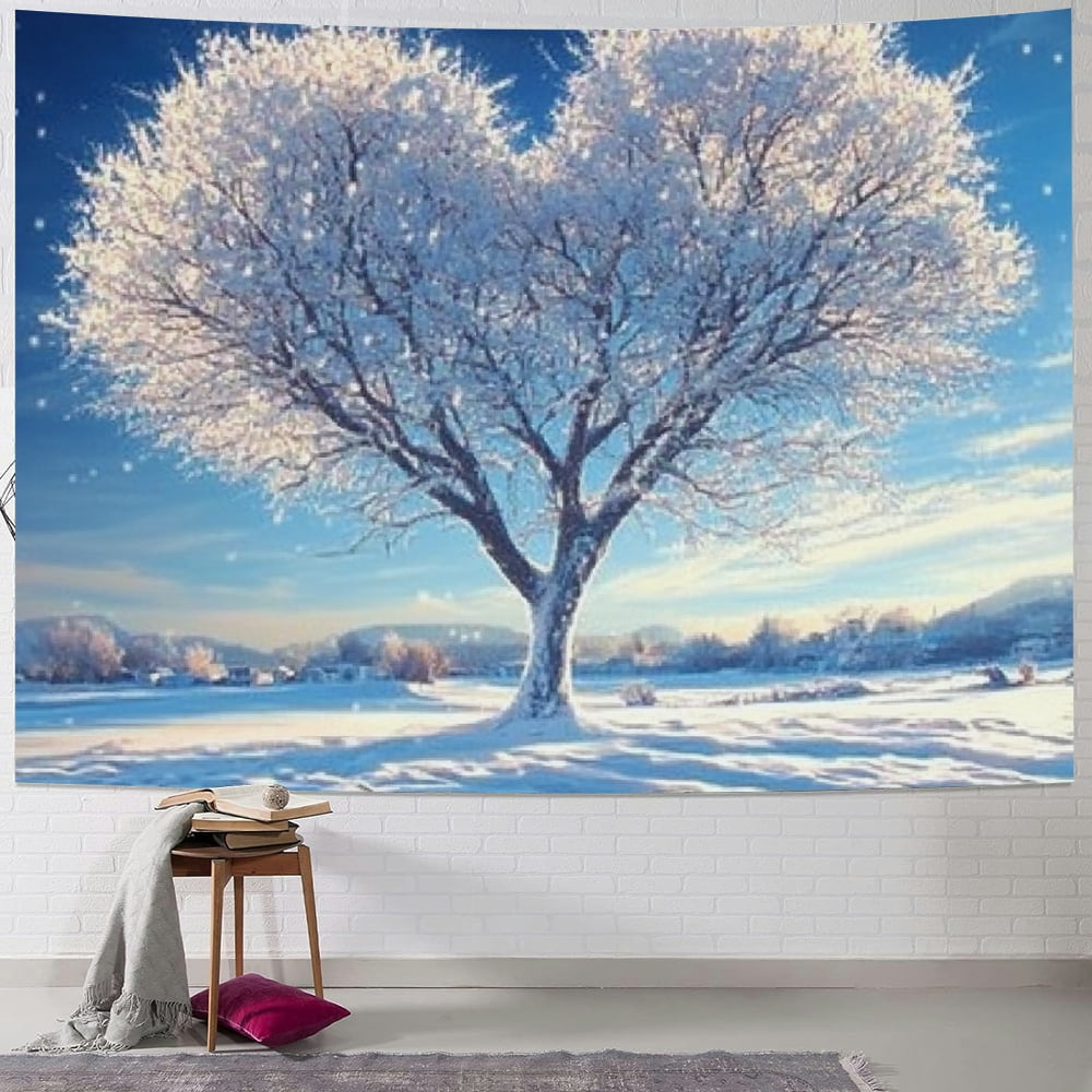 BCIIG Heart-shaped Tapestry Wall Hanging Unique Style Graphic ...