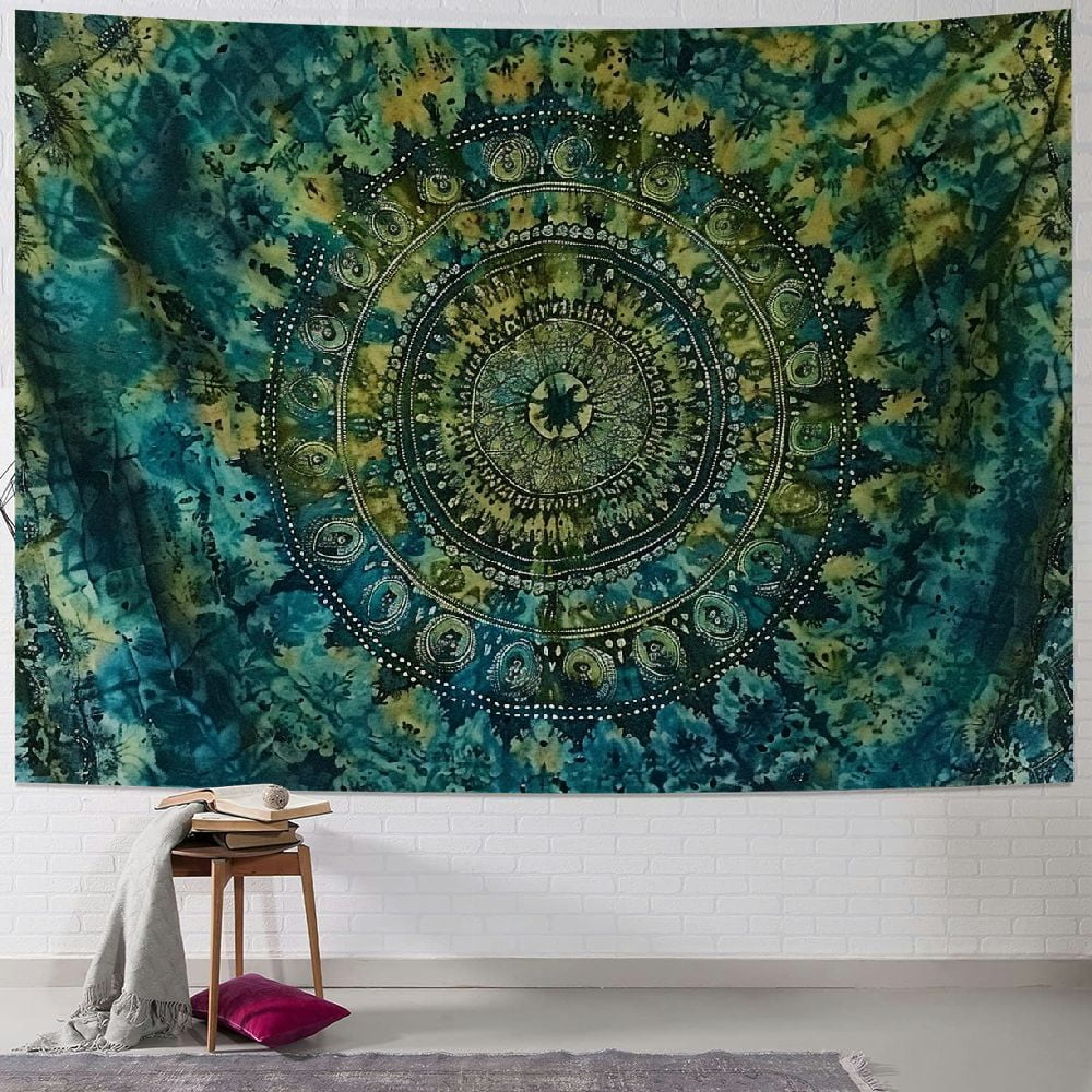 BCIIG Hippie Tapestry - Aesthetic Psychedelic Wall Hanging Indian ...