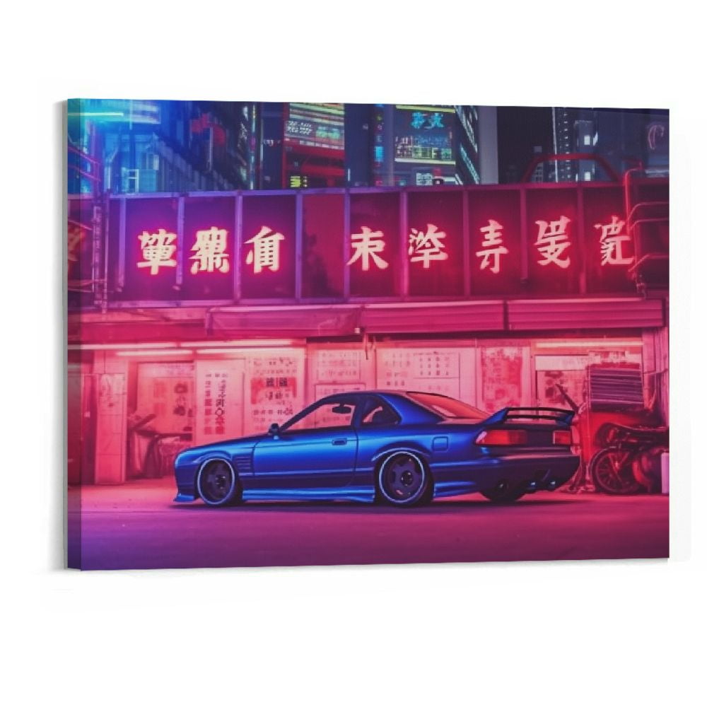 BCIIG JDM Car Poster Skyline R34 Poster Decorative Painting Canvas Wall ...