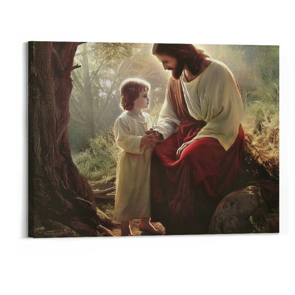 BCIIG Jesus Poster Jesus Wall Art Jesus Wall Decor Jesus Canvas Wall ...