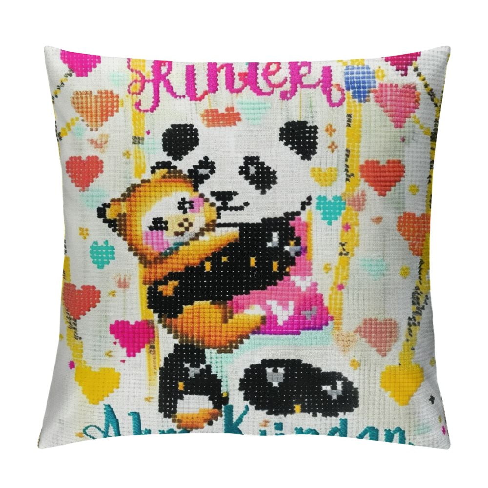 BCIIG Just A Girl Who Loves Pandas Pillow,Cute Bady Panda Bear Pillow ...