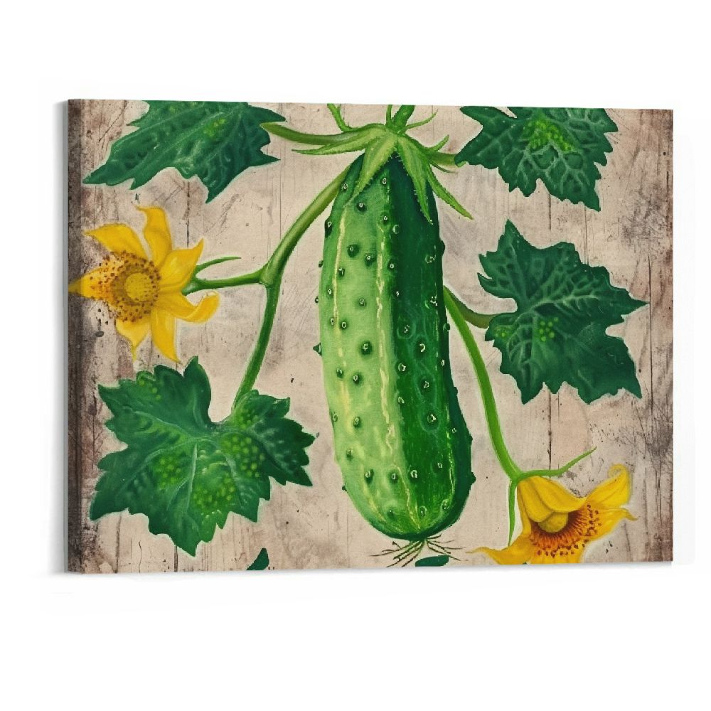 BCIIG Kitchen Wall Decor Art Prints Bell Pepper Radish Cucumber ...