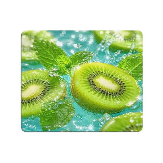 BCIIG Kiwi Mint Splash Bubble Pattern Mouse Pad, Square Smooth Surface ...