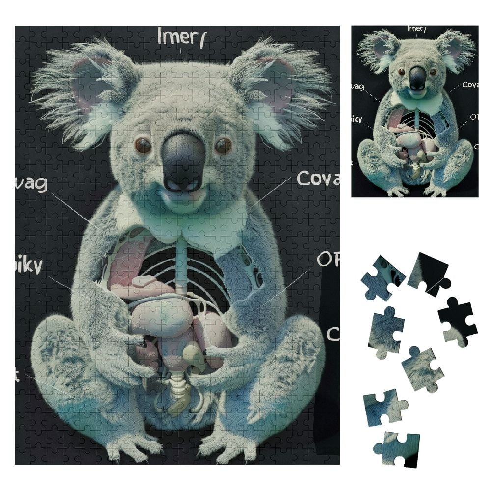 BCIIG Koala Bear Wood Puzzle Vertical Challenging Difficult Wooden ...