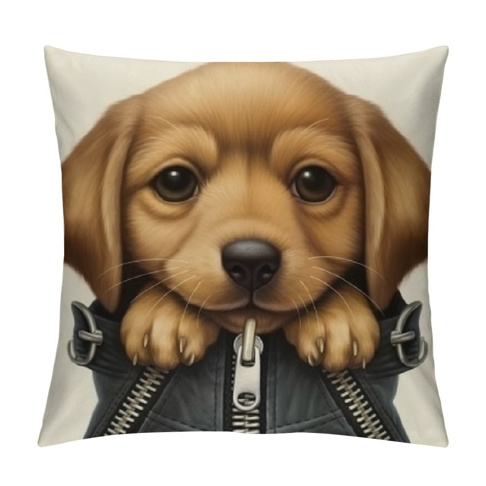BCIIG Labrador Retriever Funny Zipper Peeking Dog Pillow Cases Doggy ...
