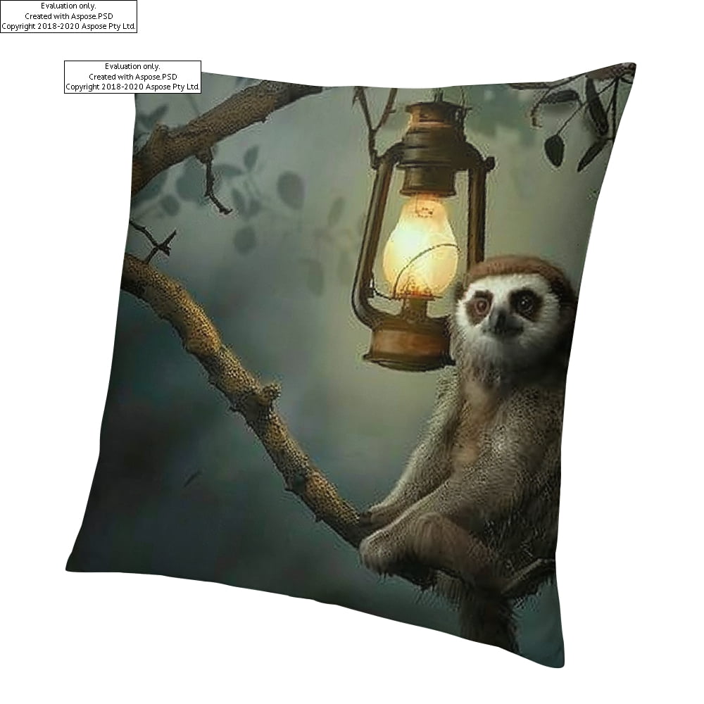 BCIIG Lantern Tree Branch Light Bulb Short Plush Pillowcase Aesthetic ...