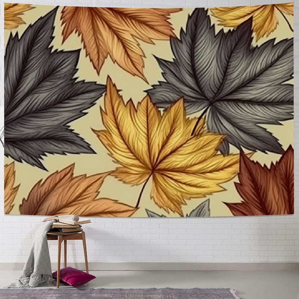 BCIIG Leaf Pattern Foliage Tapestry Wall Hanging Home Decor Art ...