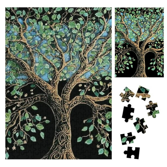 BCIIG Leaves Branches Wooden Jigsaw Puzzle Impossible Vertical Wooden ...