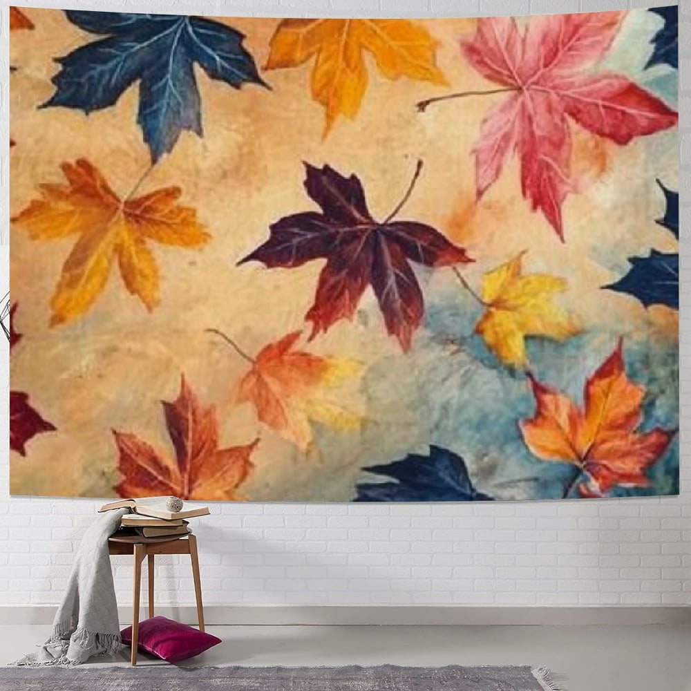 BCIIG Leaves Tapestry Wall Hanging Unique Style Graphic Tapestries Home ...
