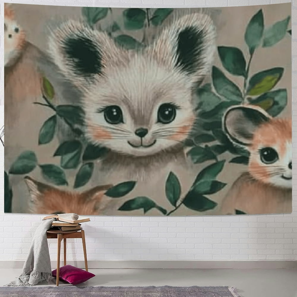 BCIIG Leaves Tapestry Wall Hanging Unique Style Graphic Tapestries Home ...