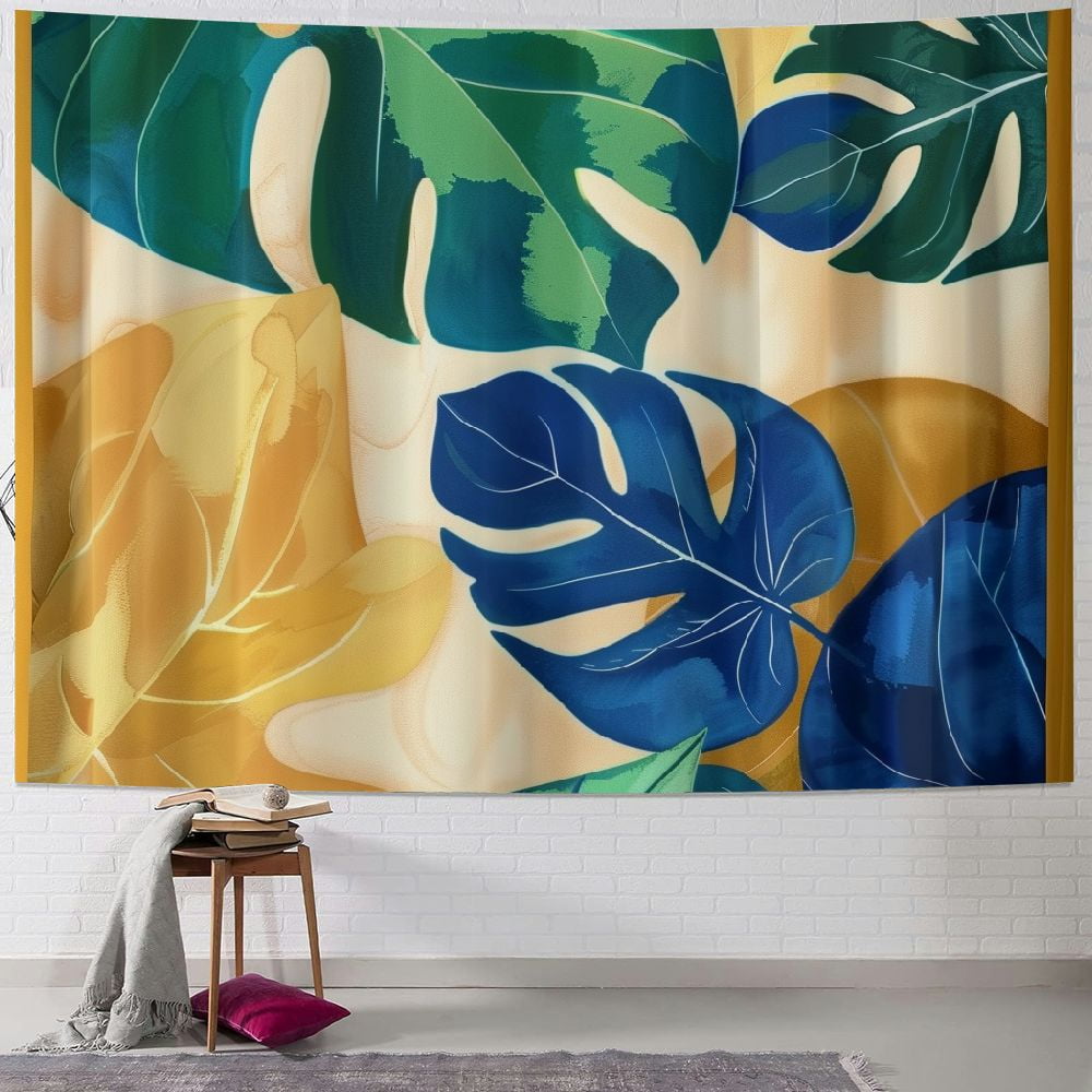 BCIIG Leaves Tapestry Wall Hanging Unique Style Graphic Tapestries Home ...