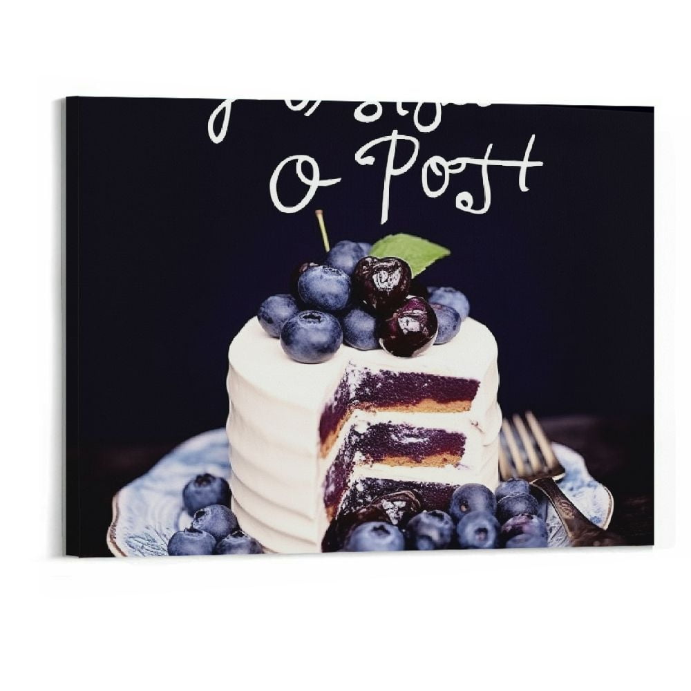 BCIIG Life is Short Eat Dessert First Poster - Blueberry Cheesecake ...