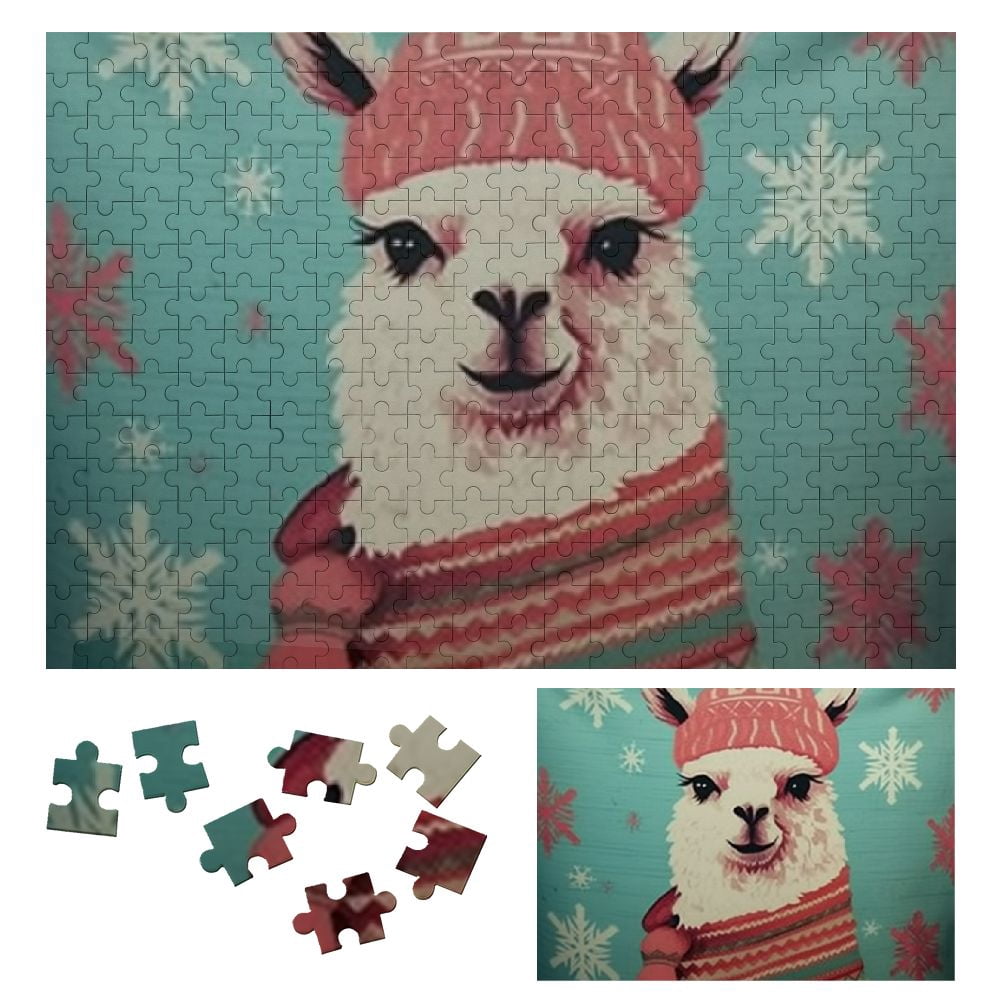 BCIIG Llama Wooden Jigsaw Puzzle Leisure Game Toy Gift for Family and ...