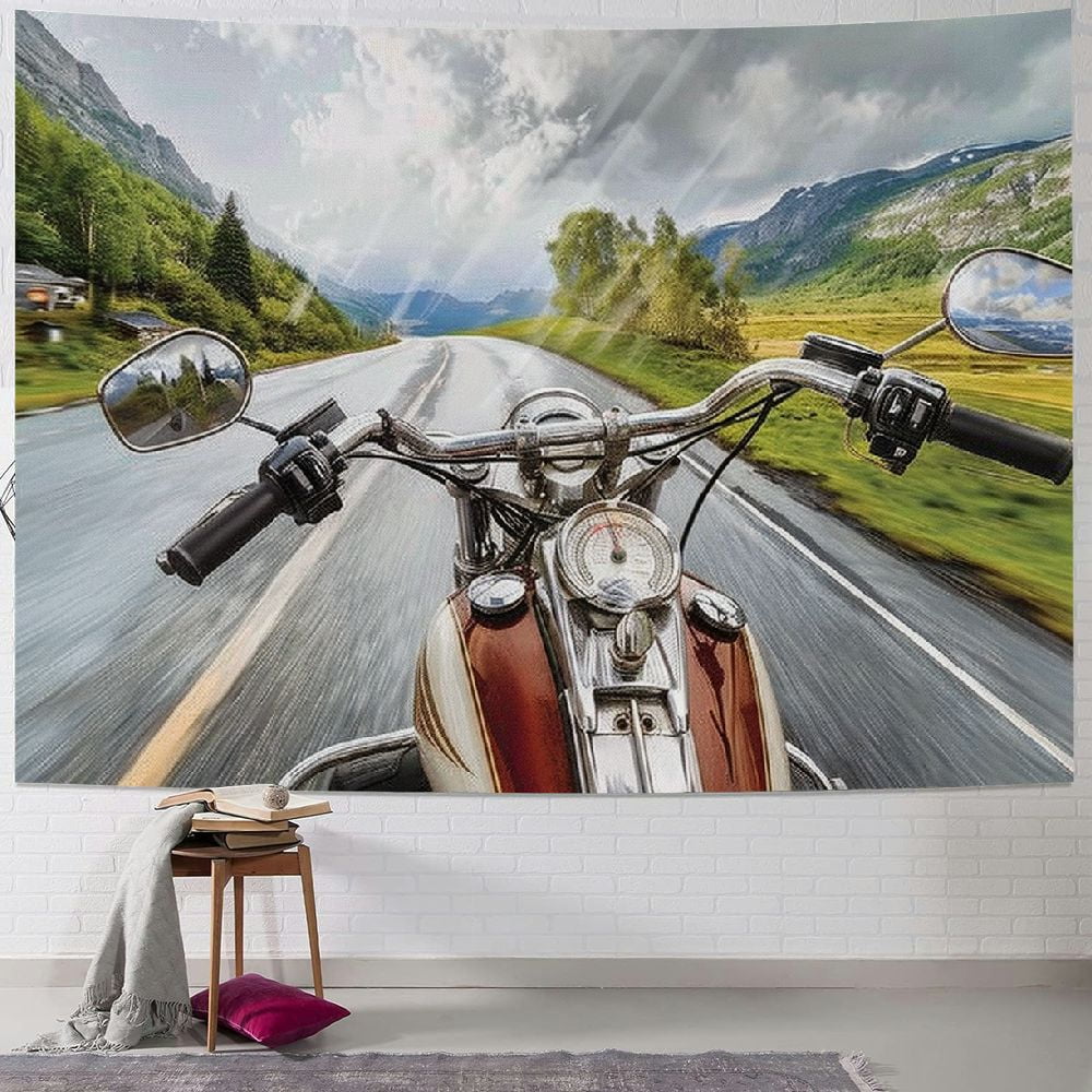 Harley Davidson Gifts For Men BCIIG Man Cave Tapestry, Biker Rides ...
