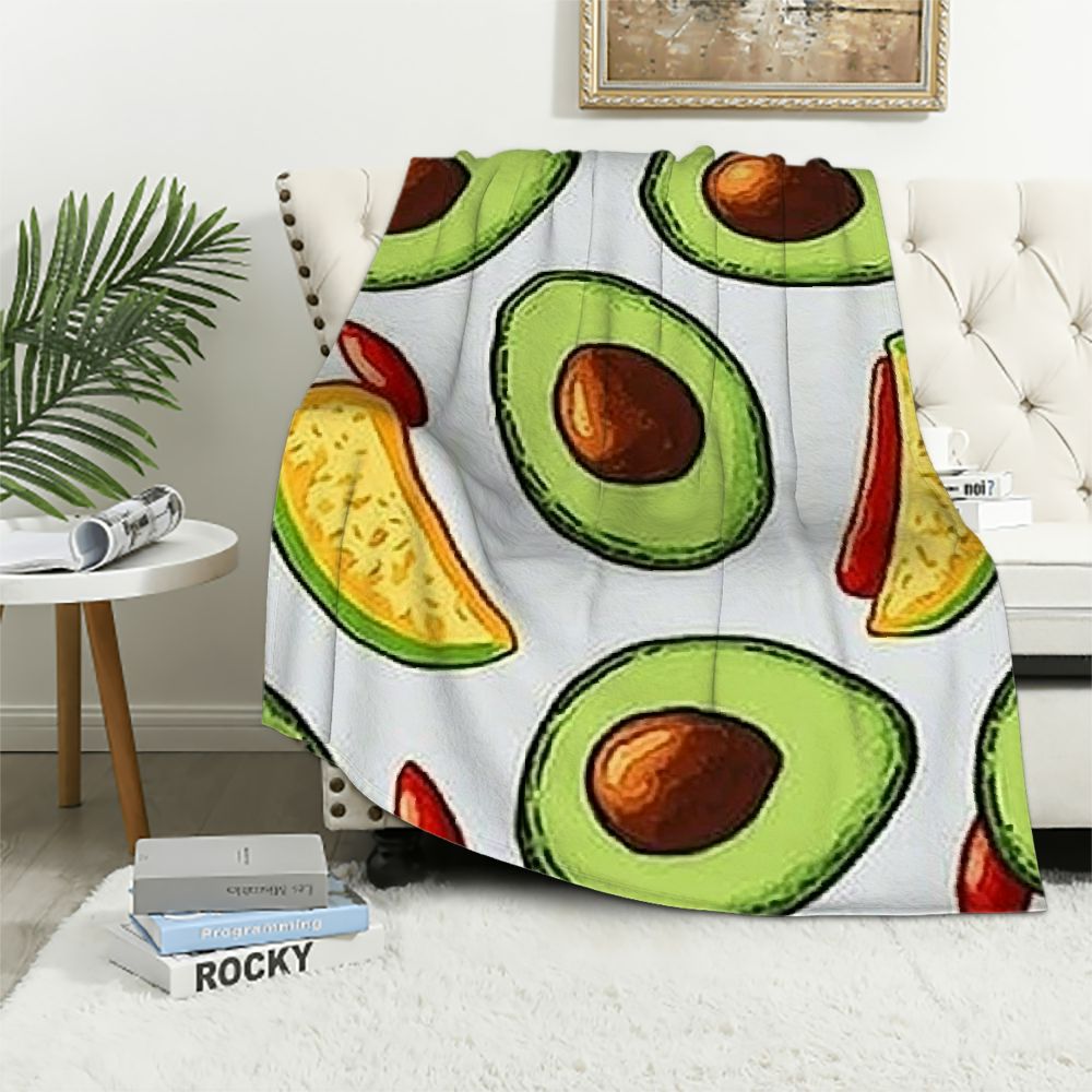 BCIIG Mexican Food Taco Avocado Blanket for Bed Personalized ...