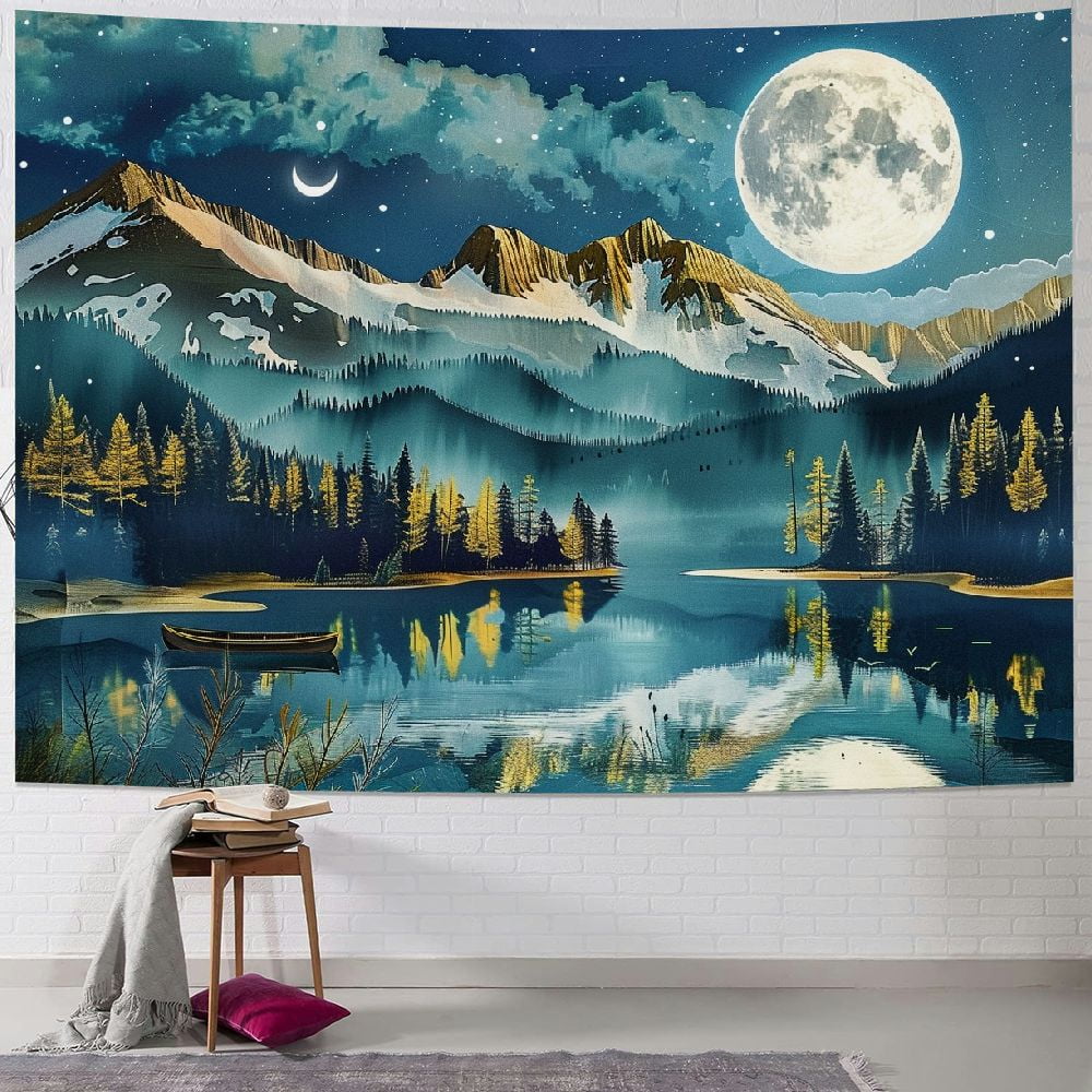 BCIIG Mountain Tapestry Nature Forest Tree Tapestries for Bedroom ...