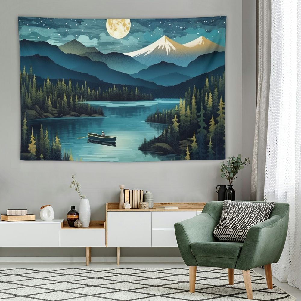 BCIIG Mountain Tapestry Nature Forest Tree Tapestries for Bedroom ...