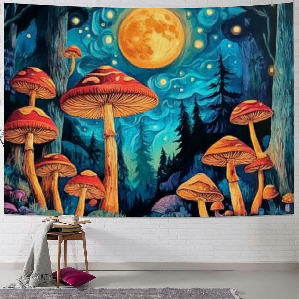 BCIIG Mushroom Tapestry Fantasy Hippie Colorful Tapestry for Bedroom ...