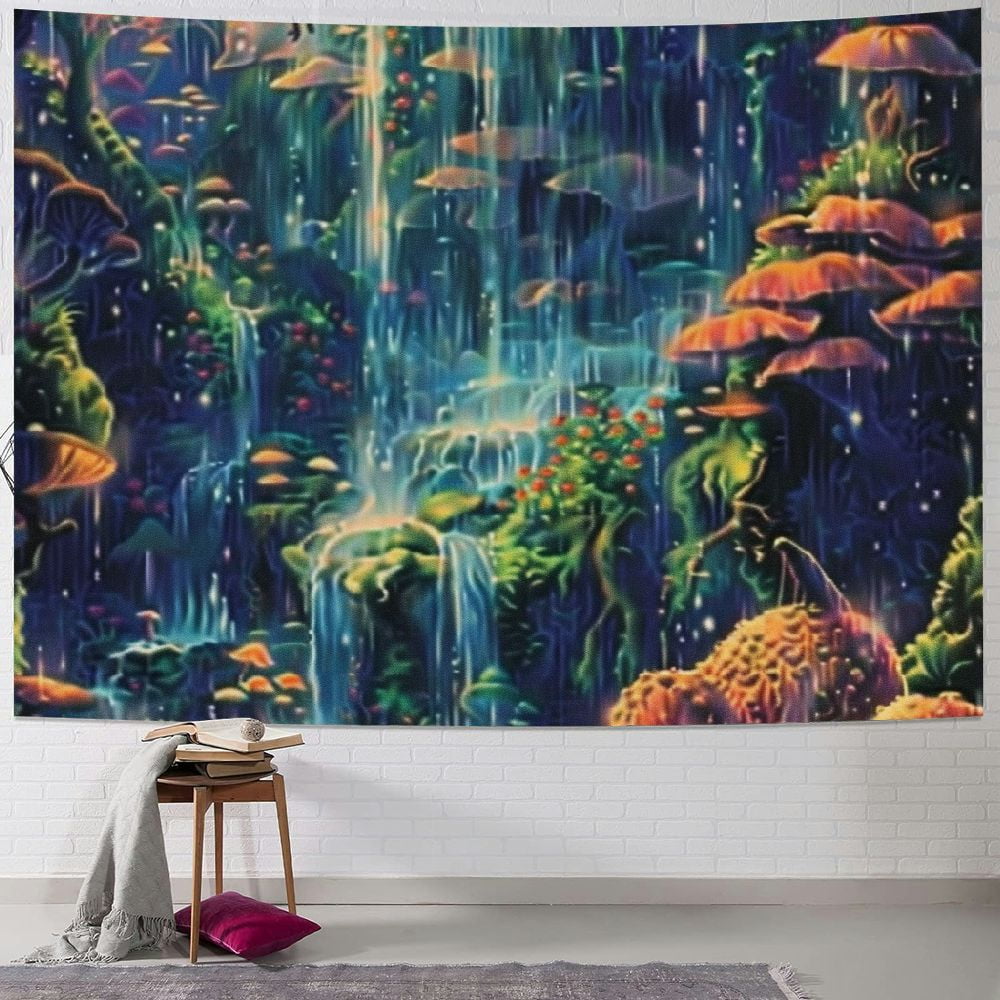 BCIIG Mushroom Theme Tapestry Wall Hanging for Home Decor - Unique ...
