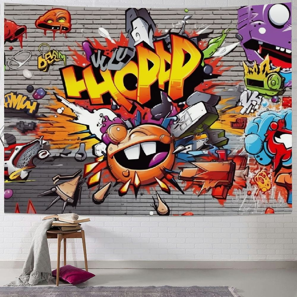 BCIIG Music Graffiti Wallpaper, Colorful Hip-hop Rock Punk Art Wall ...