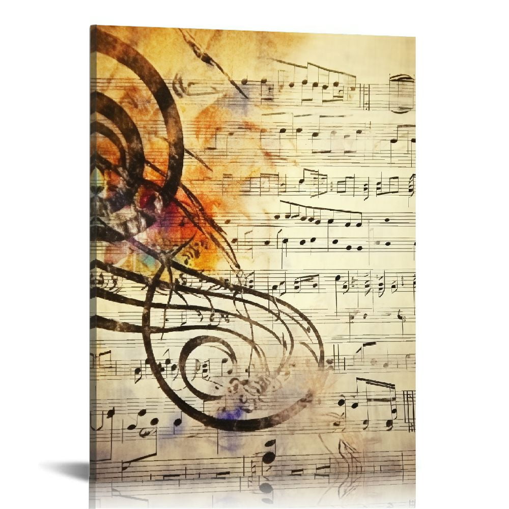 BCIIG Music Notes Treble Clef Circle of Notes Fine Art Aesthetic Poster ...