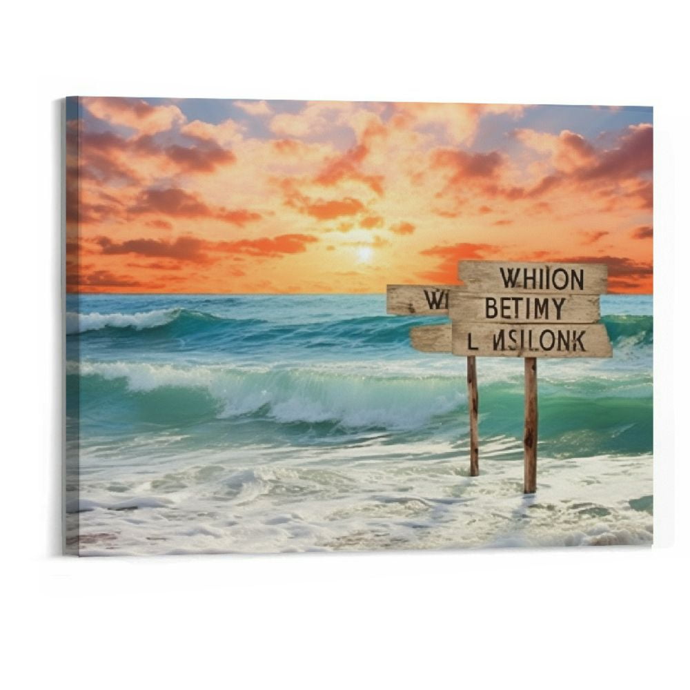 BCIIG My Soul & Spirit - Ocean Sunset Color Personalized Multi-Names ...