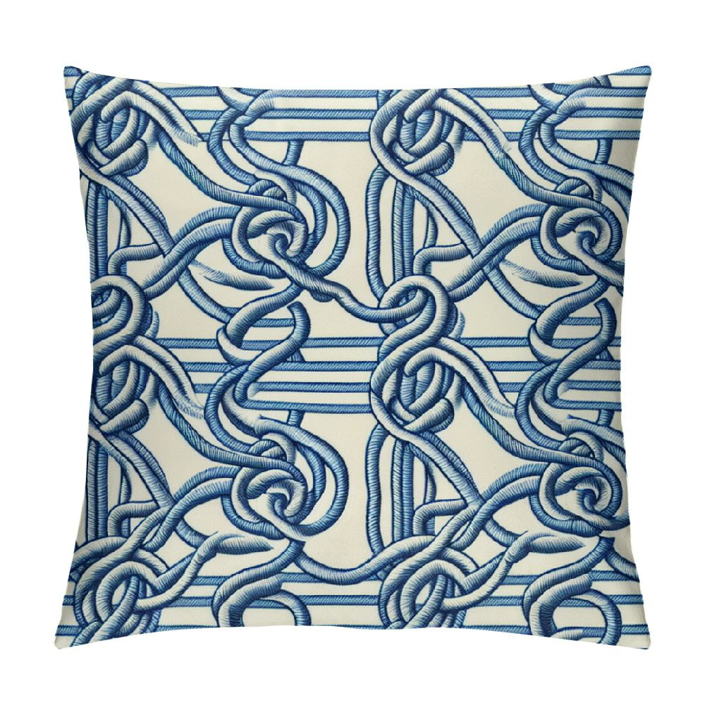 BCIIG Navy Throw Pillow Cushion Cover, Ship Boat Sea Life and Marine ...