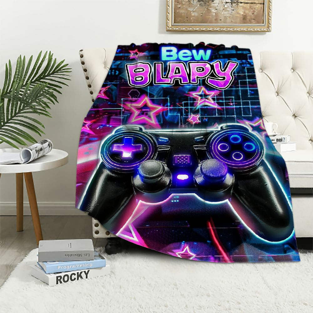BCIIG Neon Lights Stars Warm Lightweight Blanket Soft Fleece Blankets ...