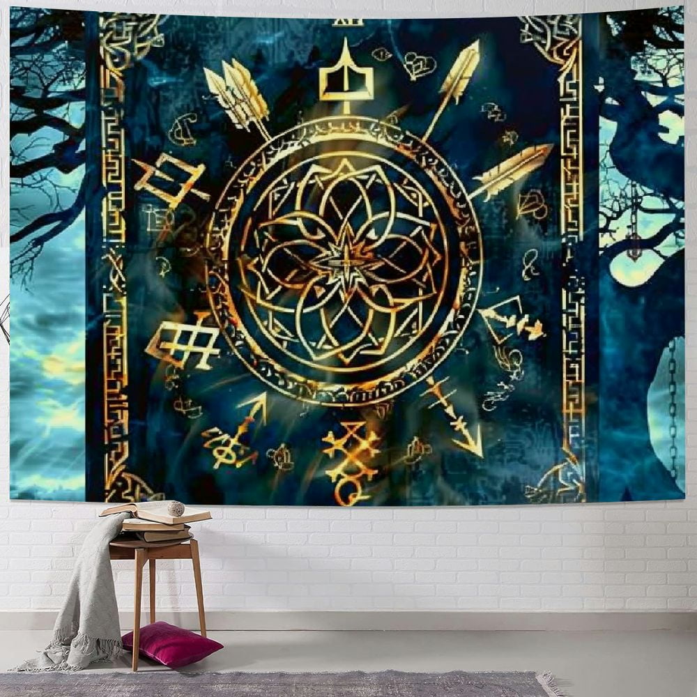 BCIIG Nordic Viking Tapestry Runic Mysterious Norse Mythology Wall ...