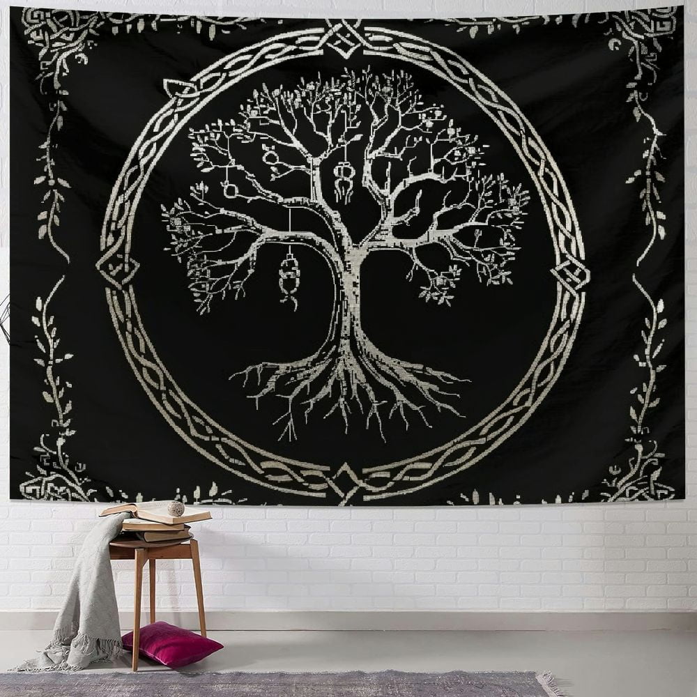 BCIIG Nordic Vikings Tapestry, 100x90inches Soft Flannel, Viking ...