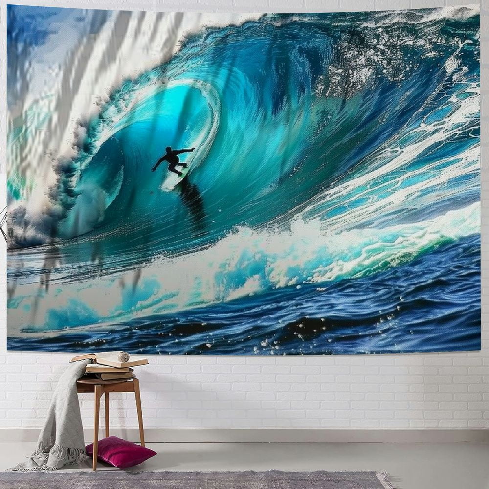 BCIIG Ocean Tapestry for Bedroom, Large WaveTapestry Seaside Surfing ...