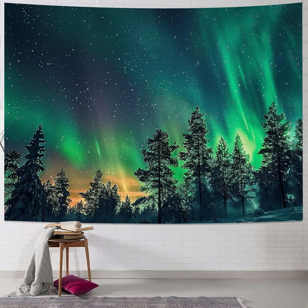 BCIIG Outer Space Tapestry for Bedroom Aurora Borealis Tapestry Forest ...