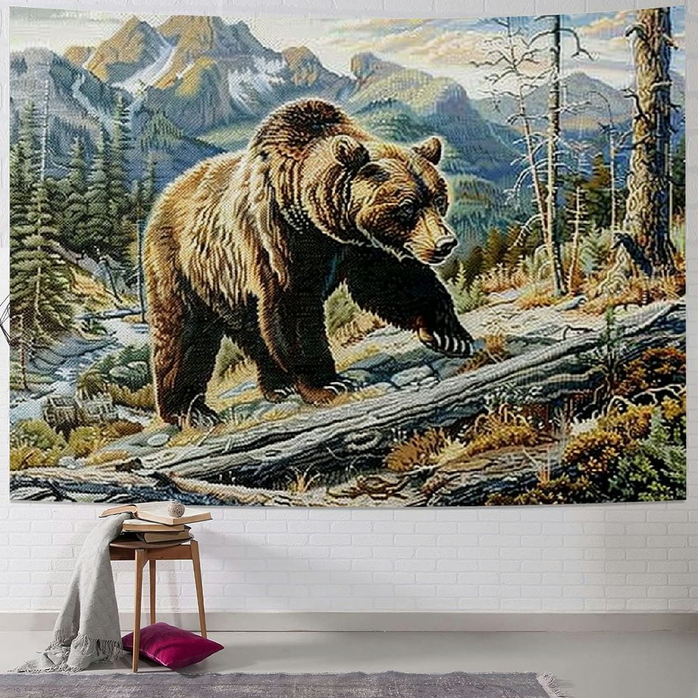 BCIIG Over The Top Grizzly Brown Bear Blanket by Terry Doughty ...