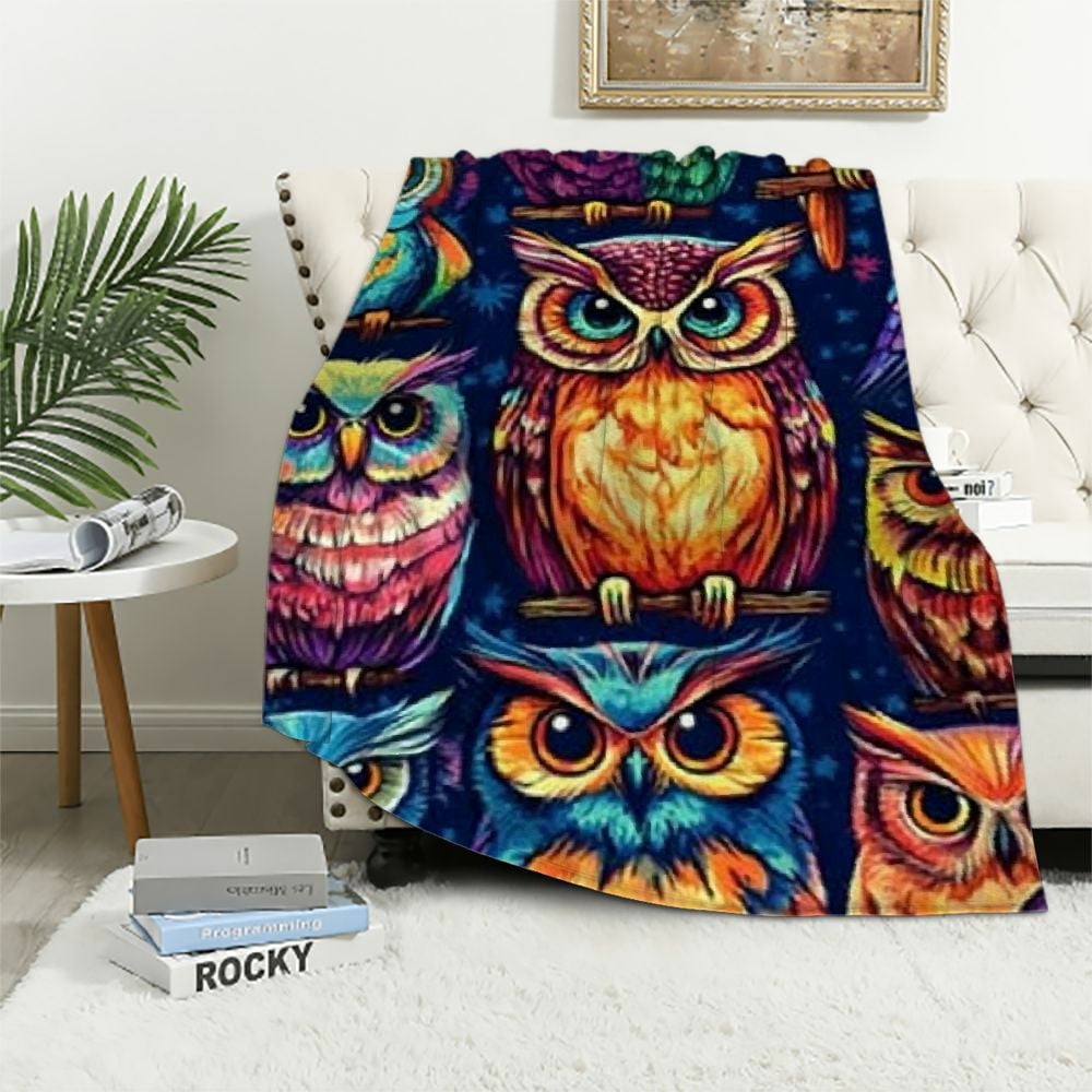 BCIIG Owl Blanket,Owl Gifts for Women,Owl Lover Gifts,Owl Gifts for Owl ...
