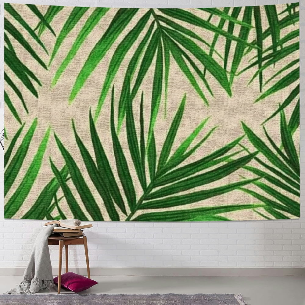 BCIIG Palm Tree Leaf Pattern Tapestry Wall Hanging Unique Style Graphic ...