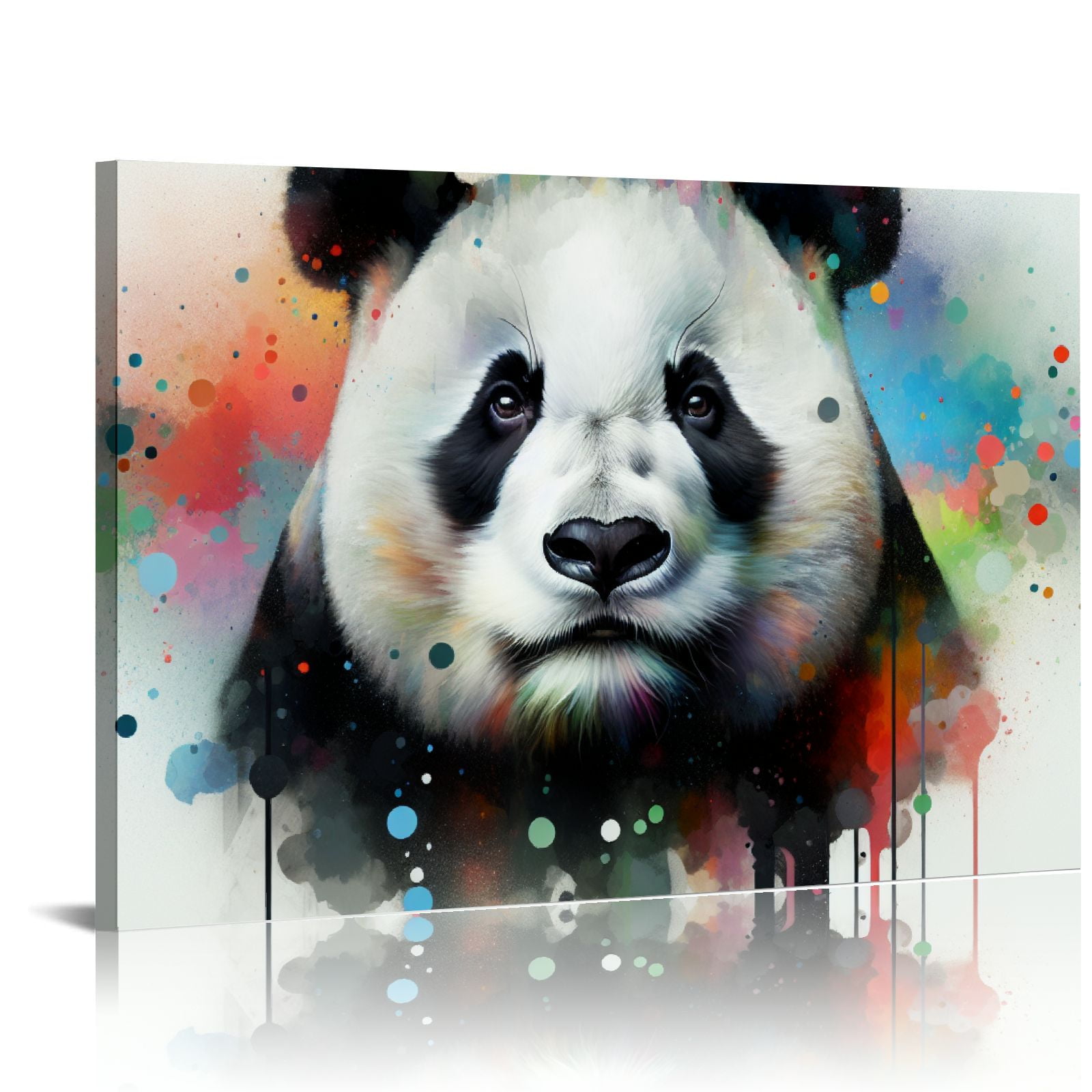 BCIIG Panda Bear Graffiti Canvas Wall Art, Cute Panda Graffiti Print Picture, Modern Urban ...