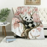 BCIIG Panda Throw Blanket Throw Cartoon Rabbit Kawaii Sherpa Blanket ...