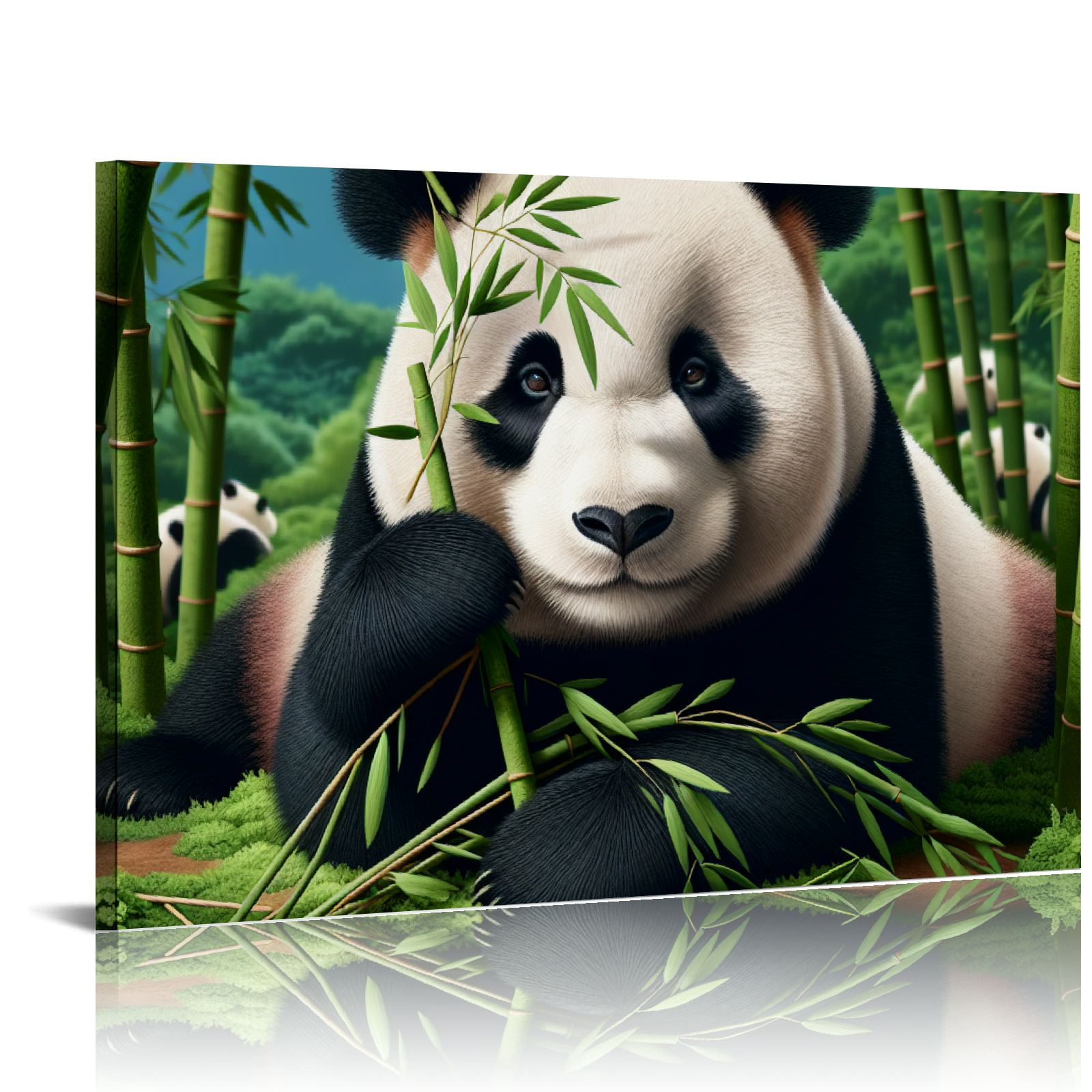 BCIIG Panda Wall Art, Animal Panda Poster Canvas Wall Decor Pack. Art ...