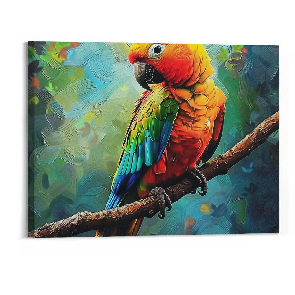 BCIIG Parrot Paint by Number for Adults, DIY Digital Oil Painting Kits ...