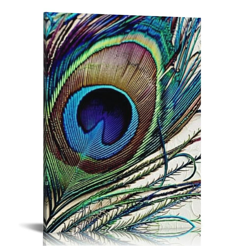 BCIIG Peacock Feather Fine Art Aesthetic Poster Print Wall Painting for ...