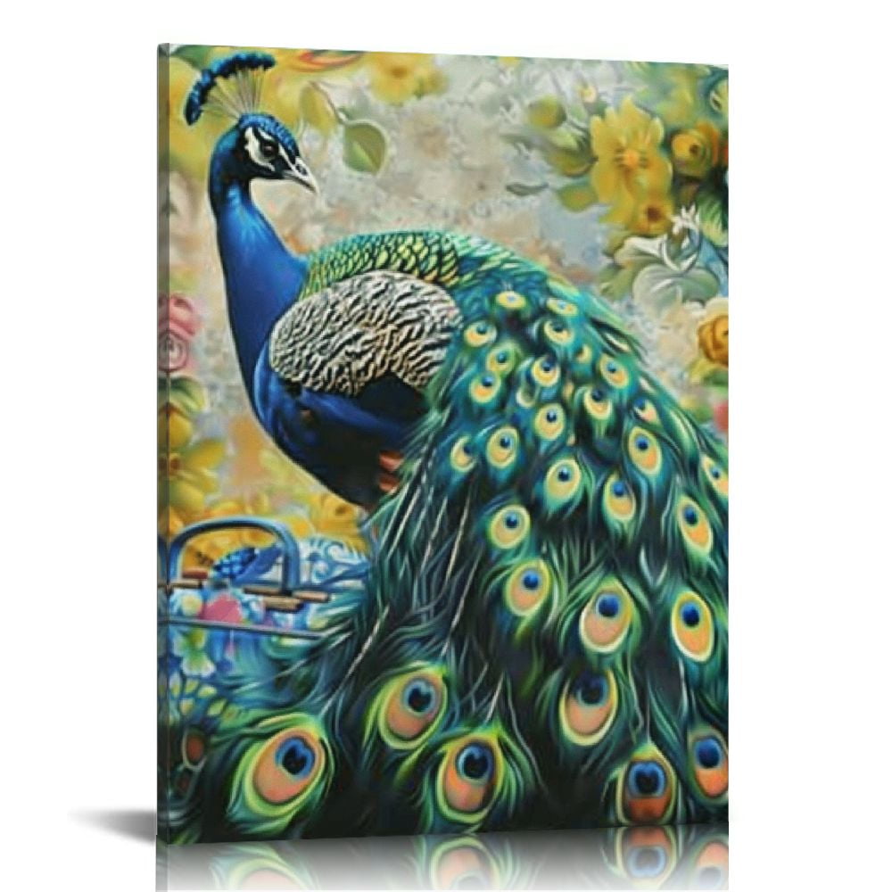 BCIIG Peacock Feathers Fine Art Aesthetic Poster & Print Wall Painting ...
