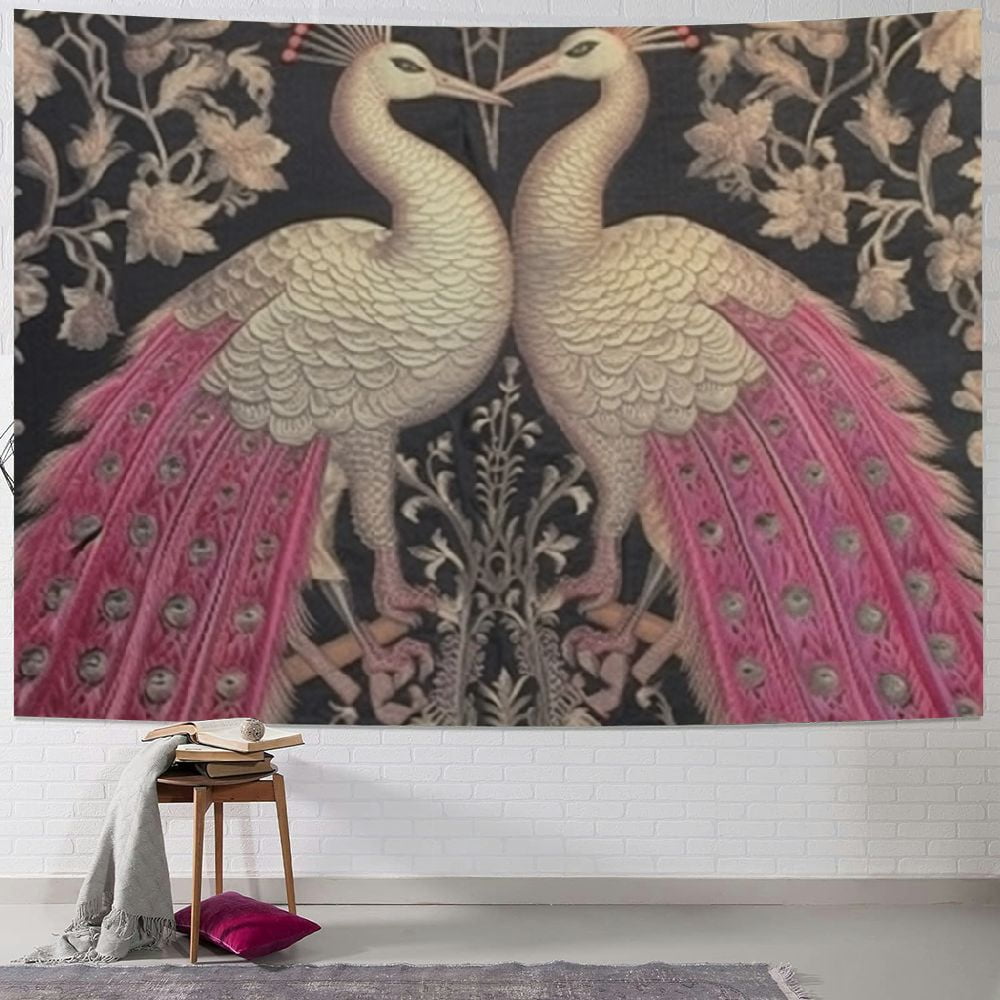 BCIIG Peacock Tapestry Wall Hanging Unique Style Graphic Tapestries ...