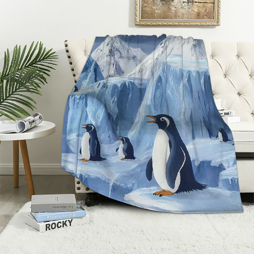 BCIIG Penguin Blanket for Kids Adults, Soft Lightweight Penguin Throw ...