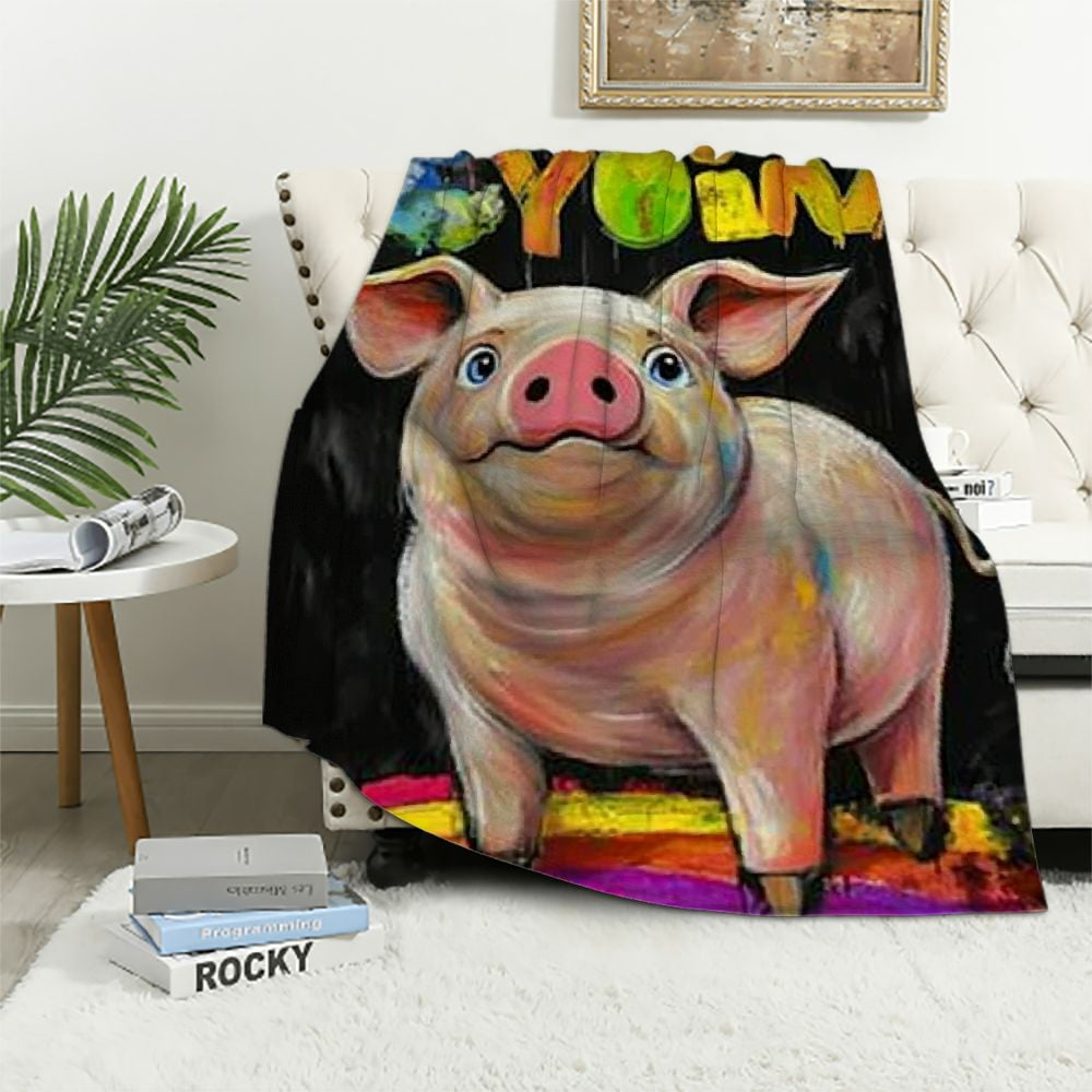 BCIIG Pig Blanket,Girls Pink Pigs Animal Lightweight Throws,I Didnt My ...