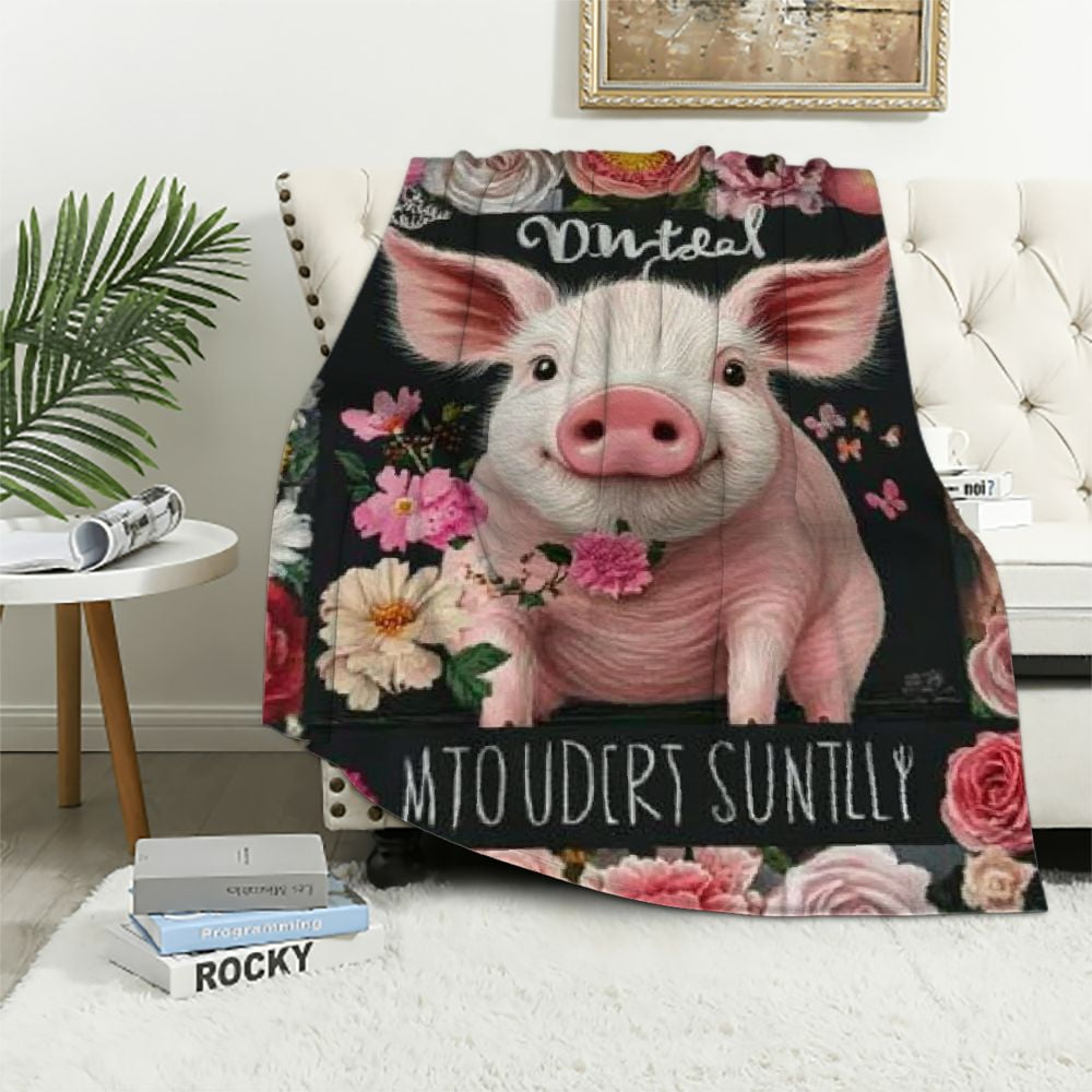 BCIIG Pig Blanket, Pig Gifts for Pig Lovers Women, Pigs in a Blanket ...