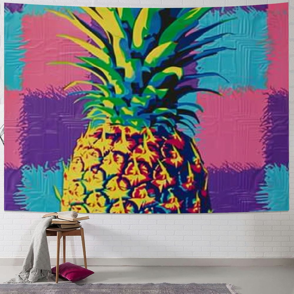 BCIIG Pineapple Colors Patterns Tapestry Wall Hanging Unique Style ...