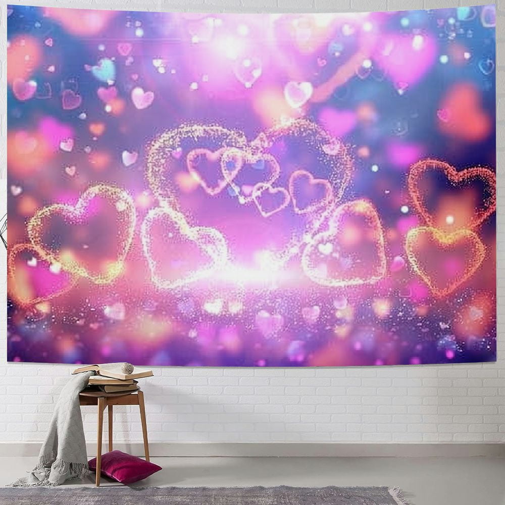 BCIIG Pink Heart Photo Backdrop Early 2000s Old School Photography ...